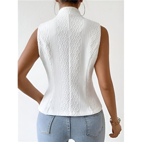 Jackets & Coats | Solid Color Jacquard Suit Vest | Poshmark